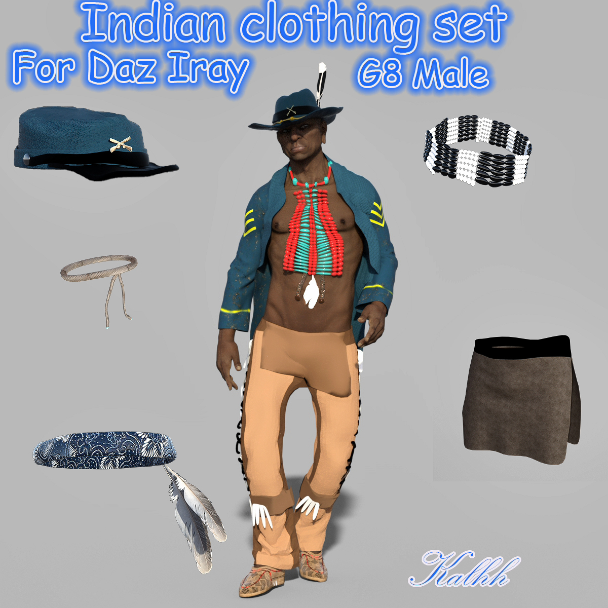 Indian clothing set daz for g8 male by kalhh on DeviantArt