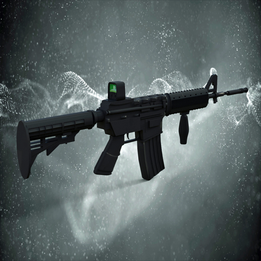 M4 gun for dazstudio by kalhh on DeviantArt