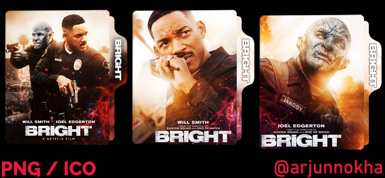 Bright (2017) folder icon by arjunnokha on DeviantArt