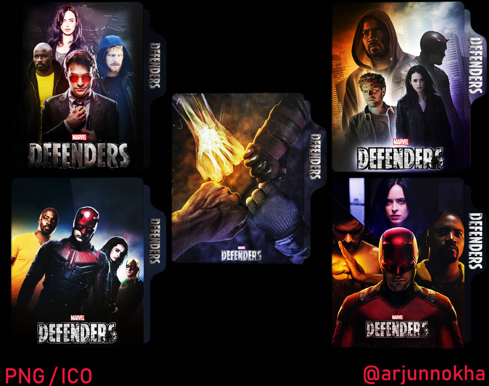 Marvel's The Defenders V1 folder Icons by arjunnokha on DeviantArt