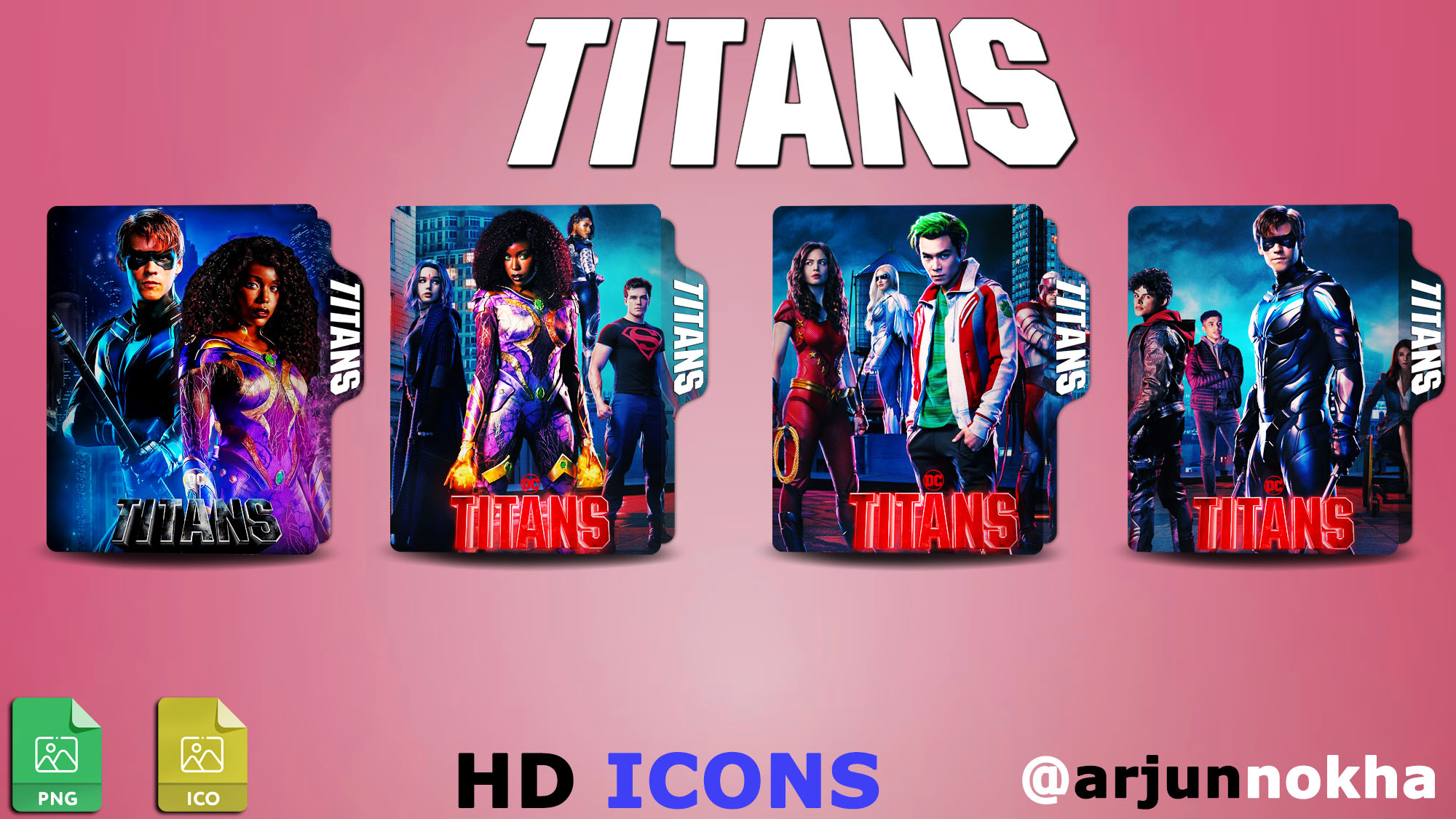 Titans S03 Folder Icons by arjunnokha on DeviantArt
