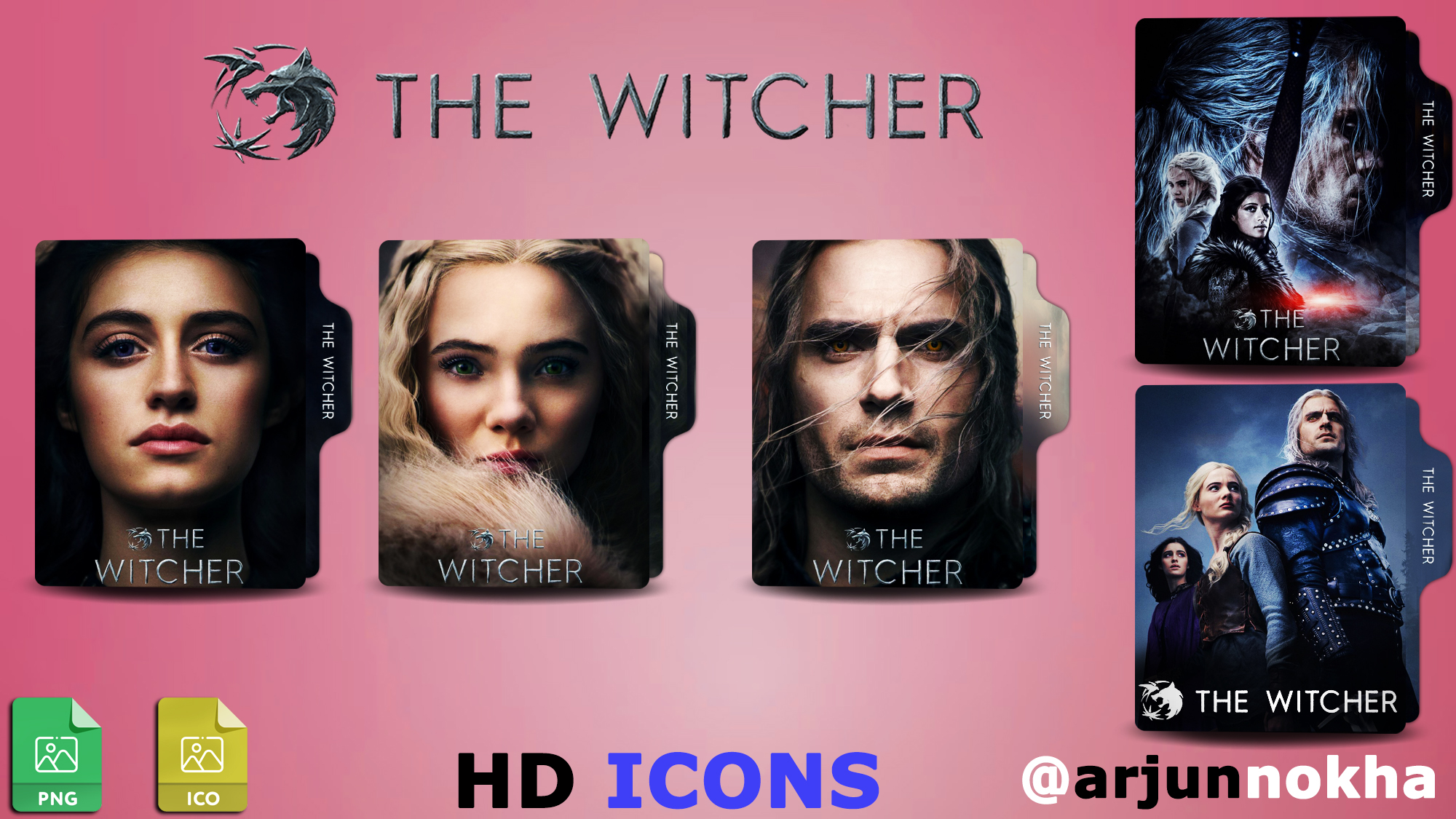The Witcher (2019-2022) Folder Icons by arjunnokha on DeviantArt