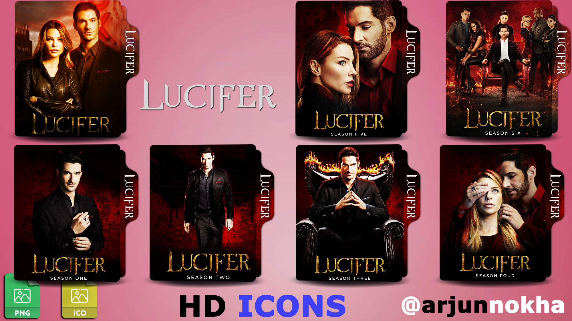 Lucifer (2016-2021) Folder Icons by arjunnokha on DeviantArt