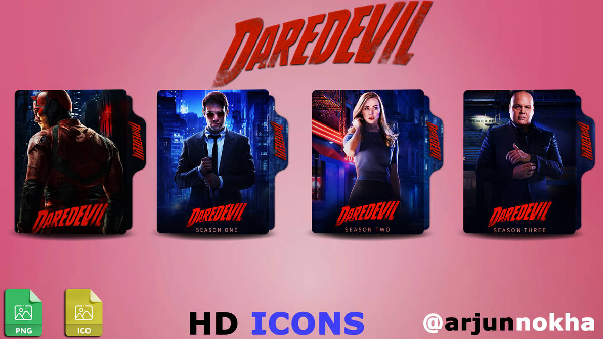Daredevil / Elektra Films Folder Icon Pack – RFUE