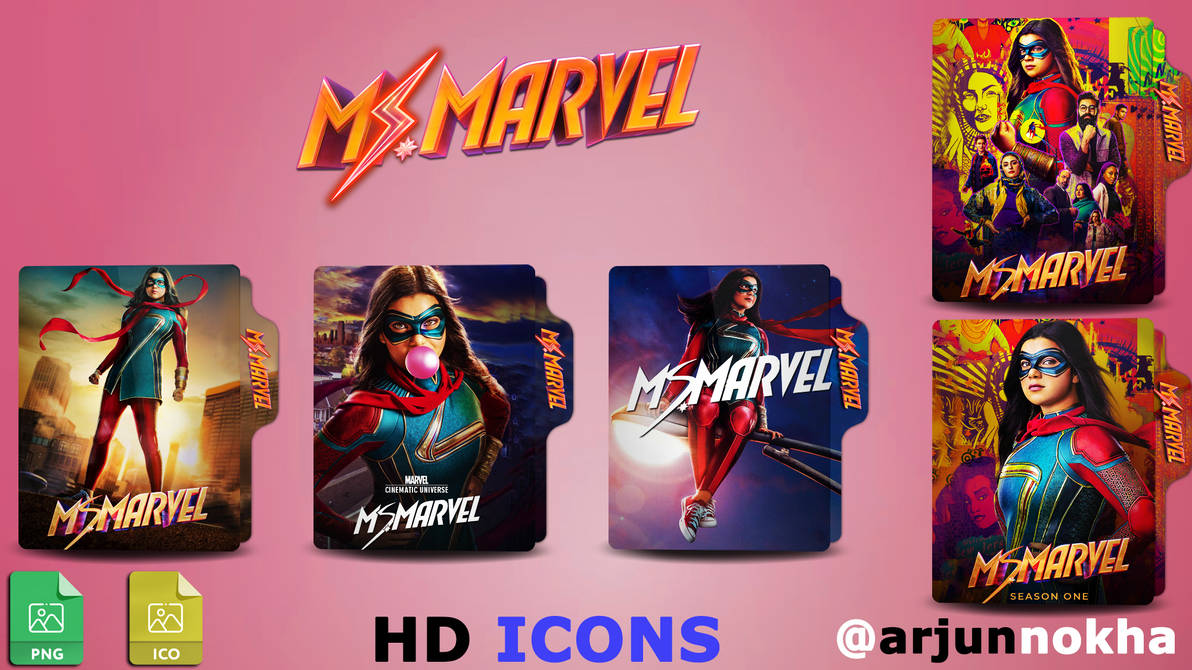 Ms. Marvel (2022) V2 Folder Icons by arjunnokha on DeviantArt