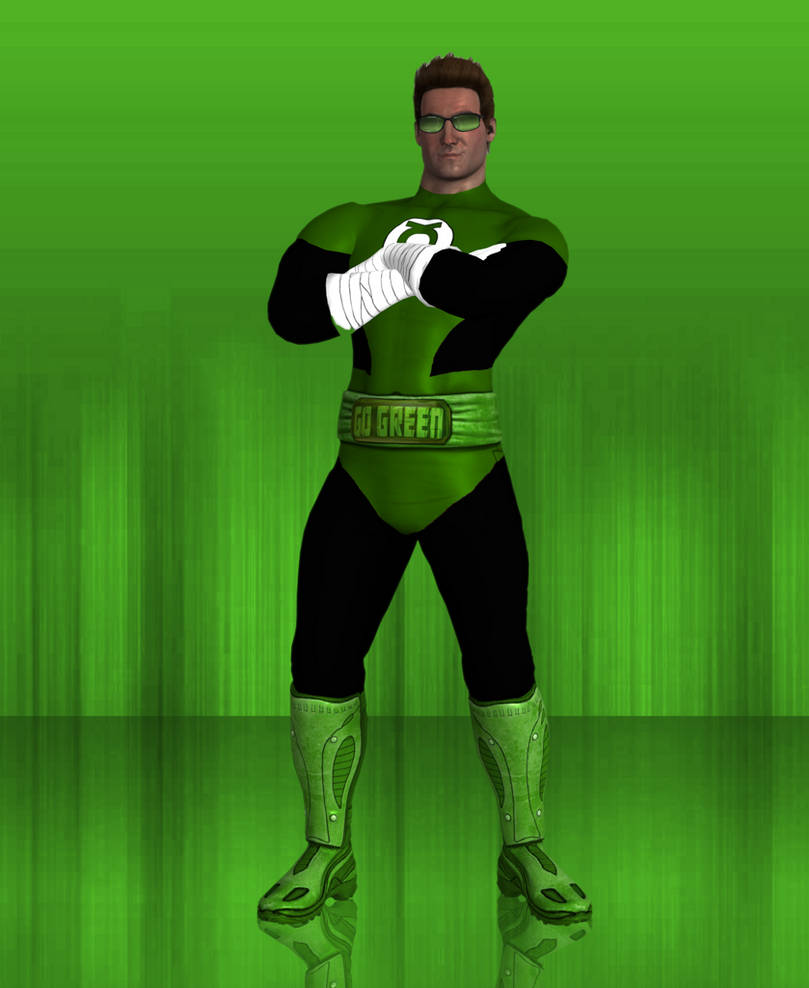 MKX Retexture: Green Lantern Johnny Cage by TheG-Flash on DeviantArt