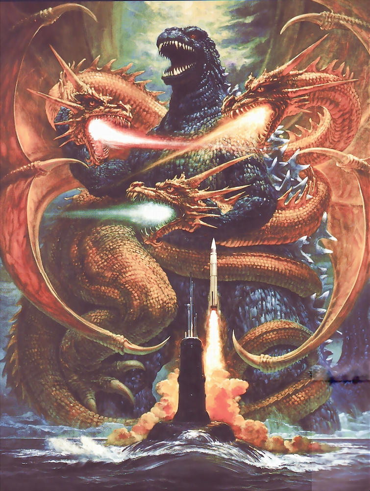 GodzillaVsKingGhidorah by JES86 on DeviantArt
