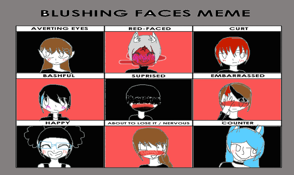 Blushing Face Meme by LittleMe1673 on DeviantArt