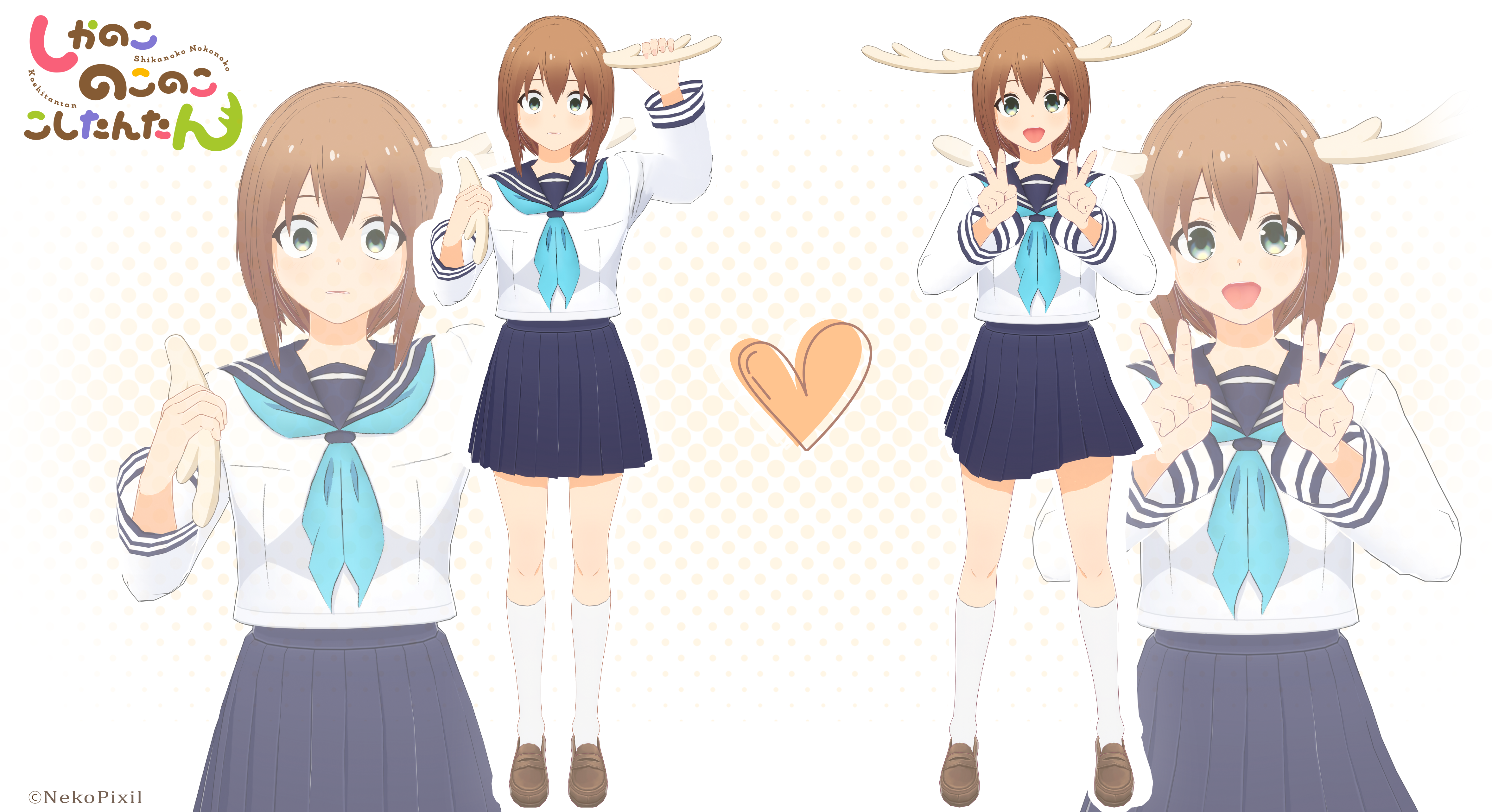 [MMD] Noko Shikanoko (ShikanokoNokono) 3D Model|DL by NekoPixil on ...