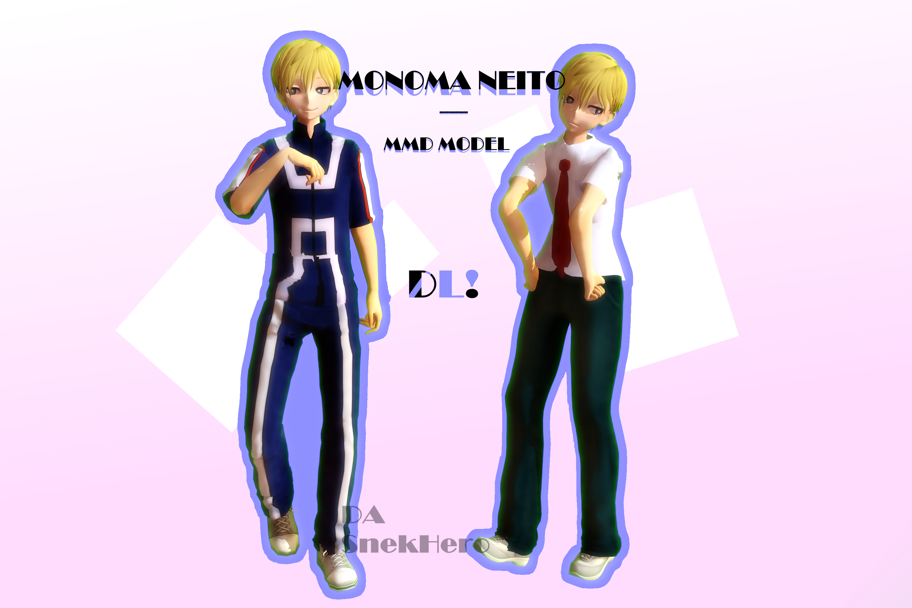 MMD - Neito Monoma Model dl by SnekHero on DeviantArt
