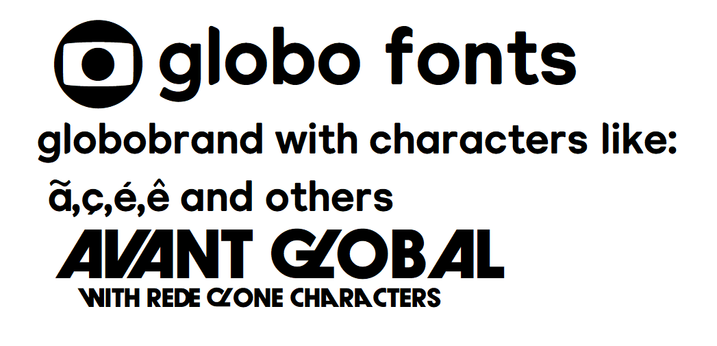 Globo Fonts by 02020JETIXBR on DeviantArt