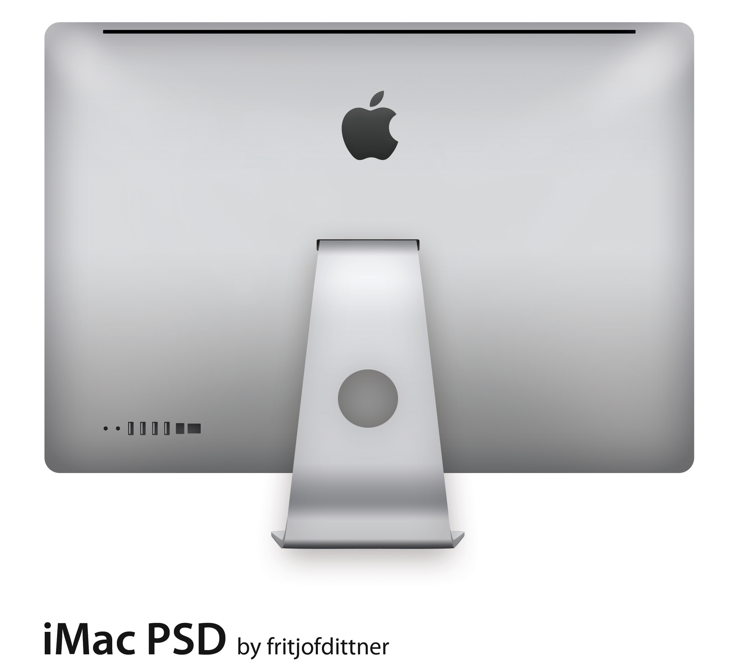 Imac Back Vector