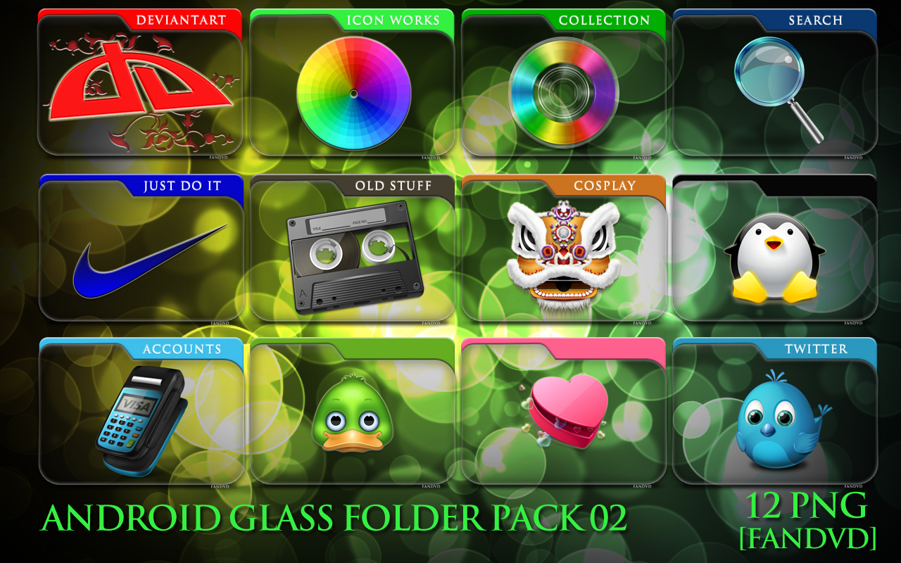 Android Glass Folder Icons 02 by fandvd on DeviantArt