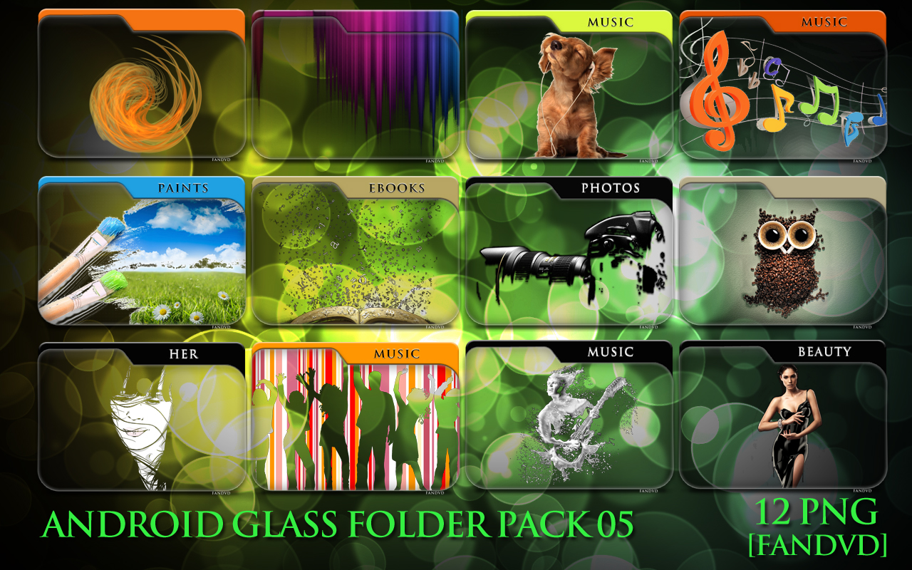 Android Glass Folder Pack 05 by fandvd on DeviantArt