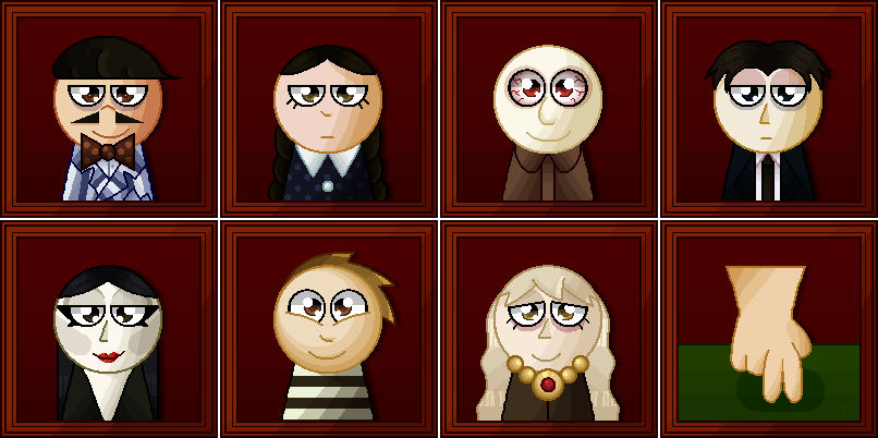 The Addams Family Portraits - WITH ZIP - by CreativeCuquiLu on DeviantArt