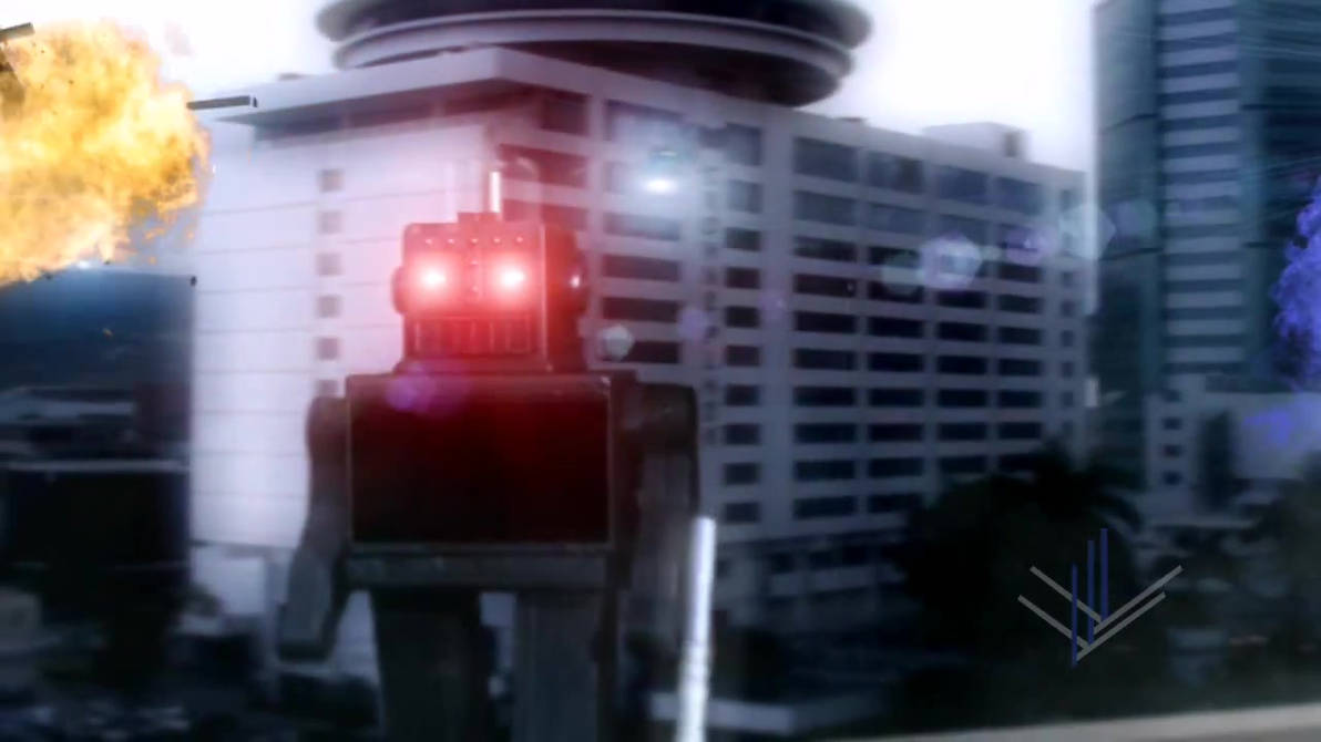when a giant robot in the city attacks by gt4ever on DeviantArt