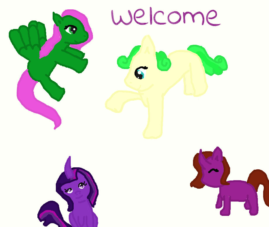 The Welcome Ponies by PonyHearted on DeviantArt