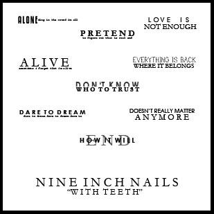 Nine Inch Nails text brushes by ghostgoodthing on DeviantArt