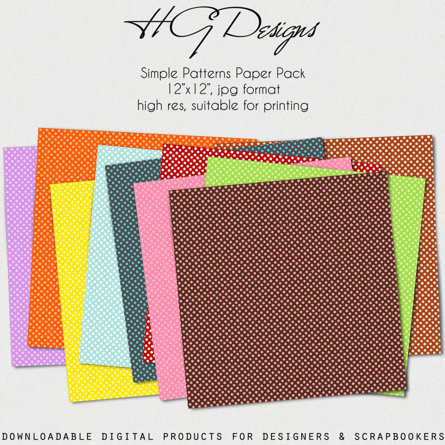 Simple Patterns Paper Pack by HGGraphicDesigns on DeviantArt