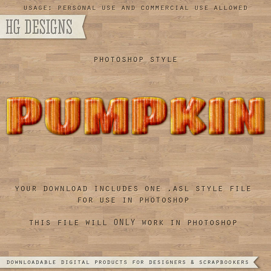 PS Style: PUMPKIN by HGGraphicDesigns on DeviantArt
