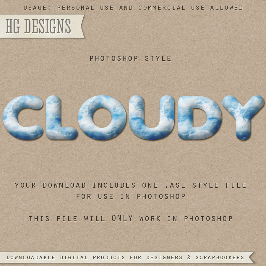 PS Style: CLOUDY by HGGraphicDesigns on DeviantArt