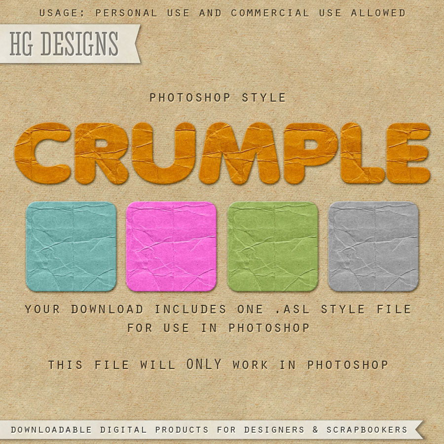 PS Style: CRUMPLE by HGGraphicDesigns on DeviantArt