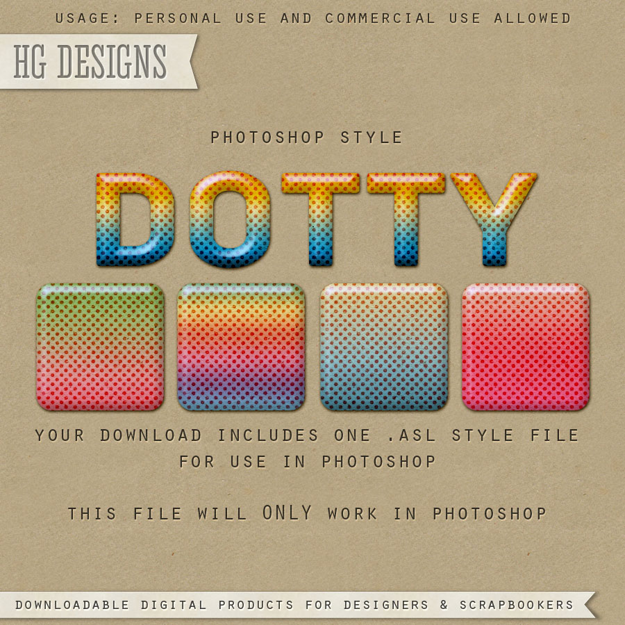 PS Style: DOTTY by HGGraphicDesigns on DeviantArt