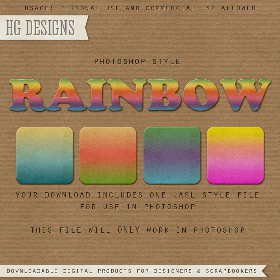 PS Style: RAINBOW by HGGraphicDesigns on DeviantArt