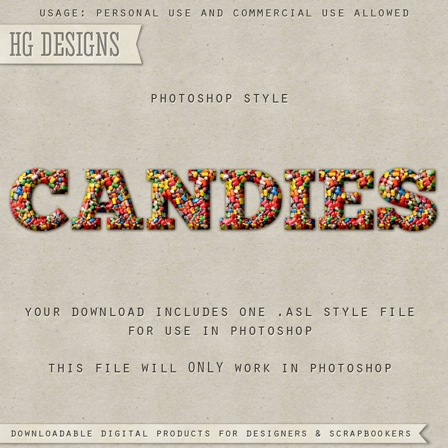 PS Style: CANDIES by HGGraphicDesigns on DeviantArt