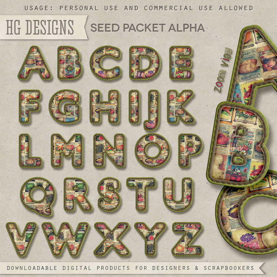 Alpha: Seed Packets by HGGraphicDesigns on DeviantArt