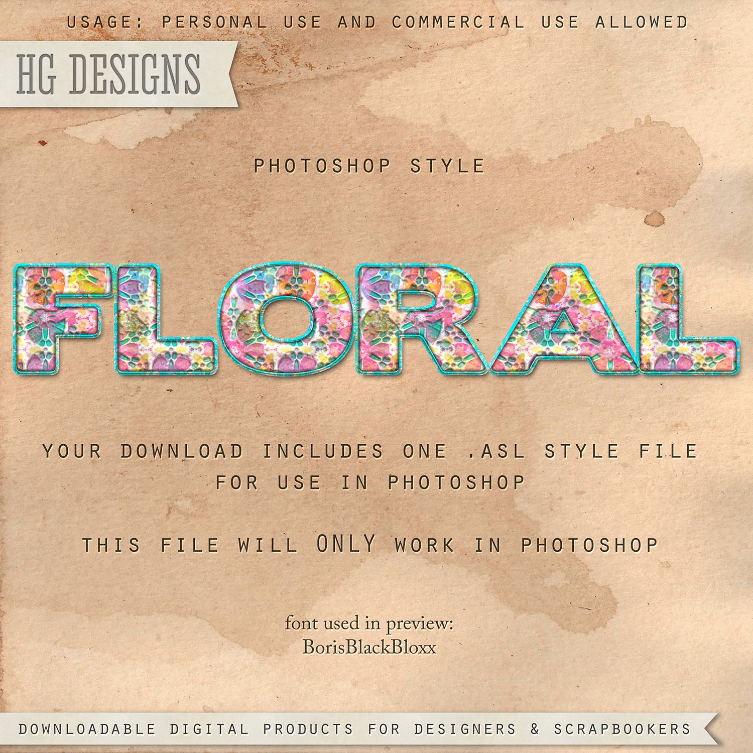 PS Style: Floral by HGGraphicDesigns on DeviantArt