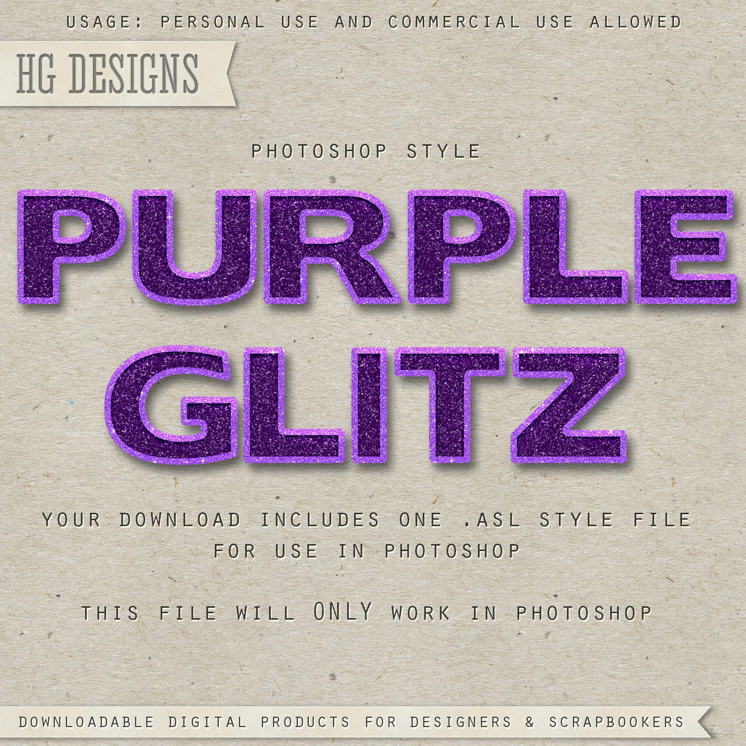 PS Style: Purple Glitz by HGGraphicDesigns on DeviantArt