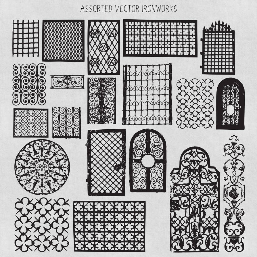 Vectors: Vintage Ironworks by HGGraphicDesigns on DeviantArt