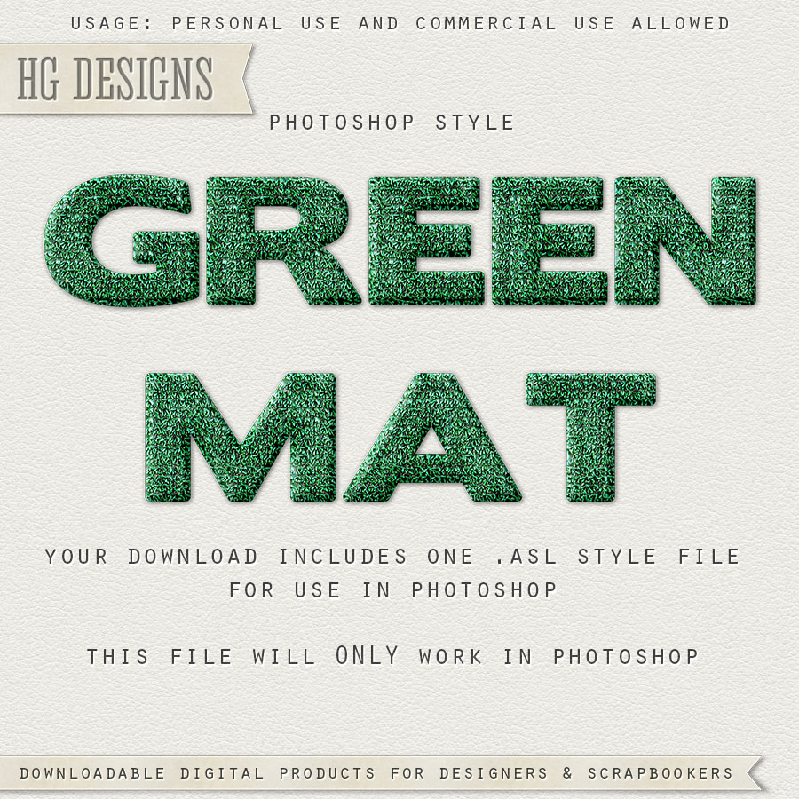PS Style: Green Mat by HGGraphicDesigns on DeviantArt