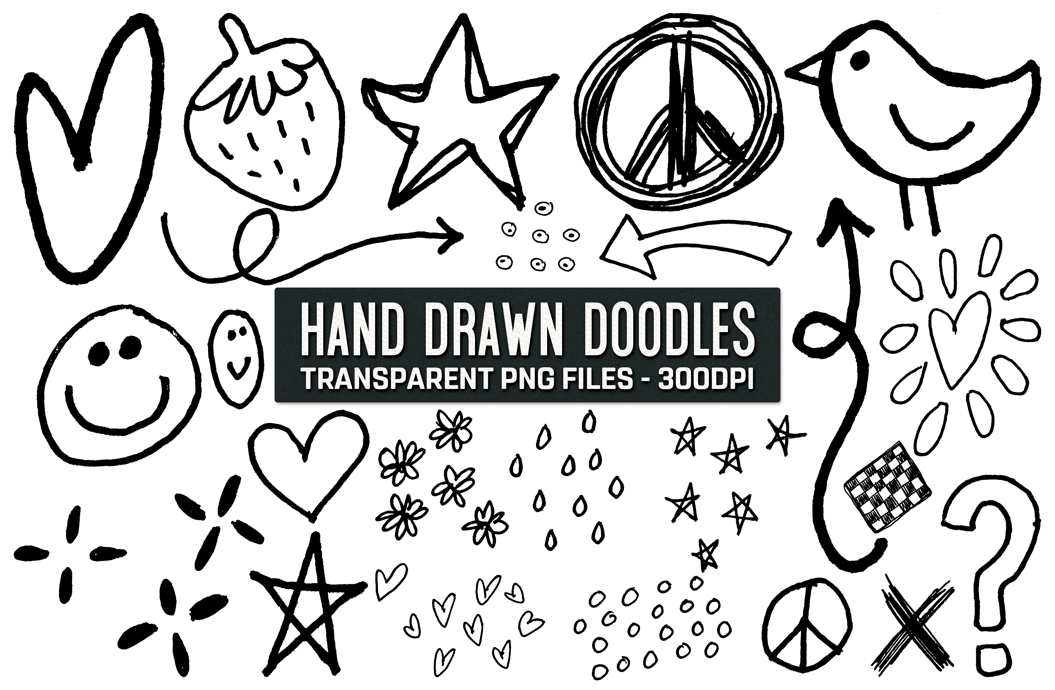 Free Hand Drawn Doodles PNG Clipart Pack by HGGraphicDesigns on DeviantArt