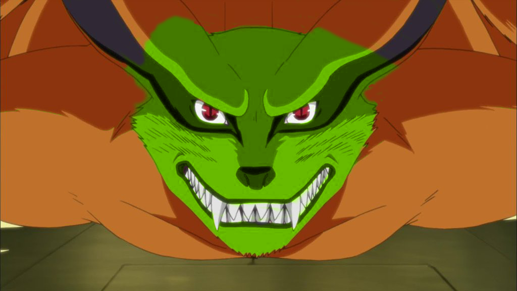 Fox kurama green mask by ALEXabbies on DeviantArt