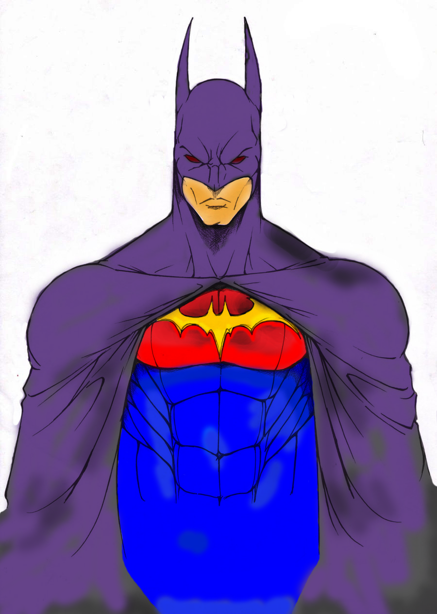 Batman colored by pixelpenz by pixelpenz on DeviantArt
