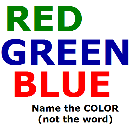 And Color Words Color Test