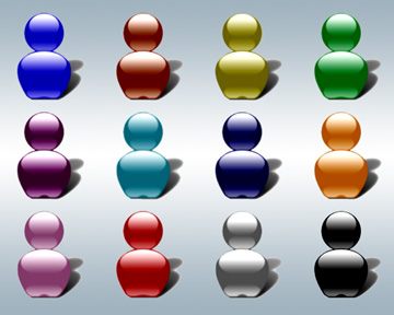 Avatars - Plain Colors by gups on DeviantArt