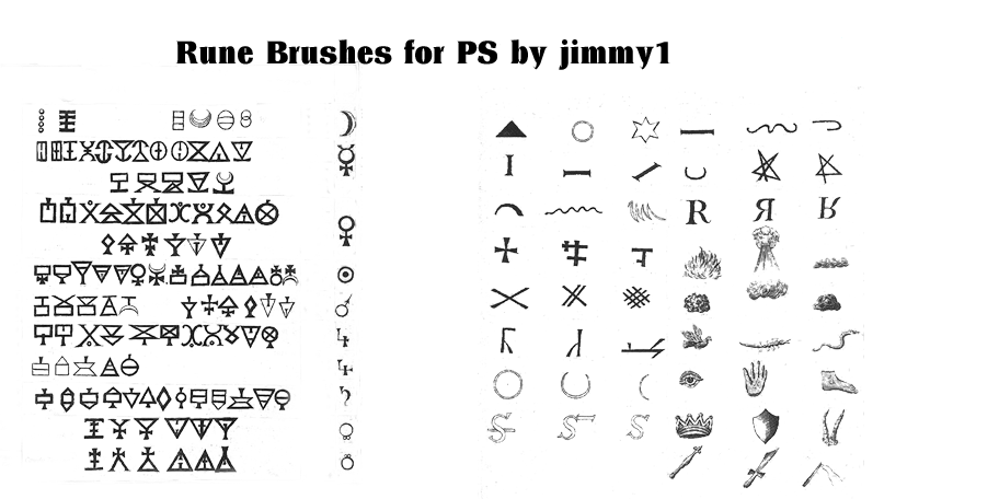 rune brushes for photoshop by jimmy1 on DeviantArt