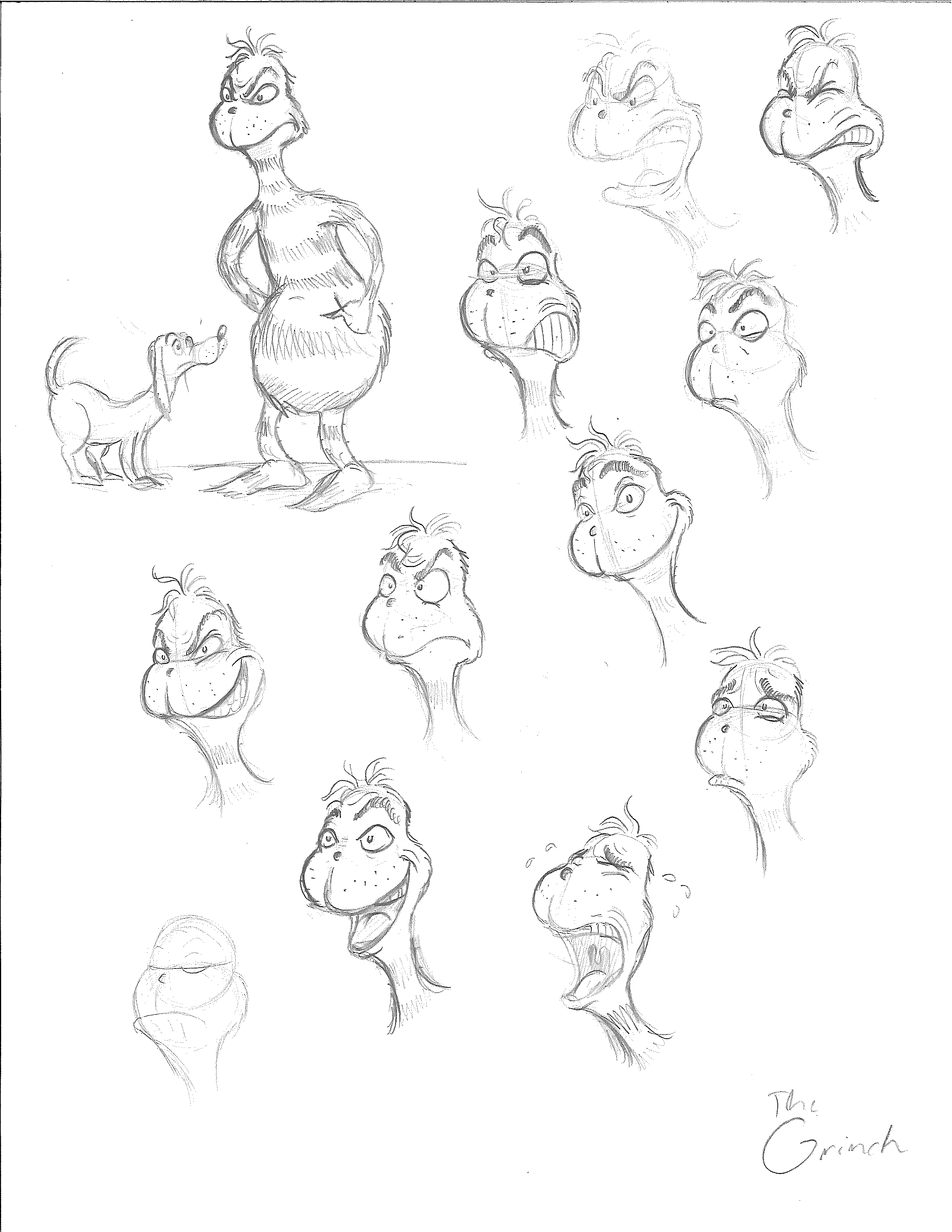 Grinch Model Sheet by ProfLambeoVT on DeviantArt