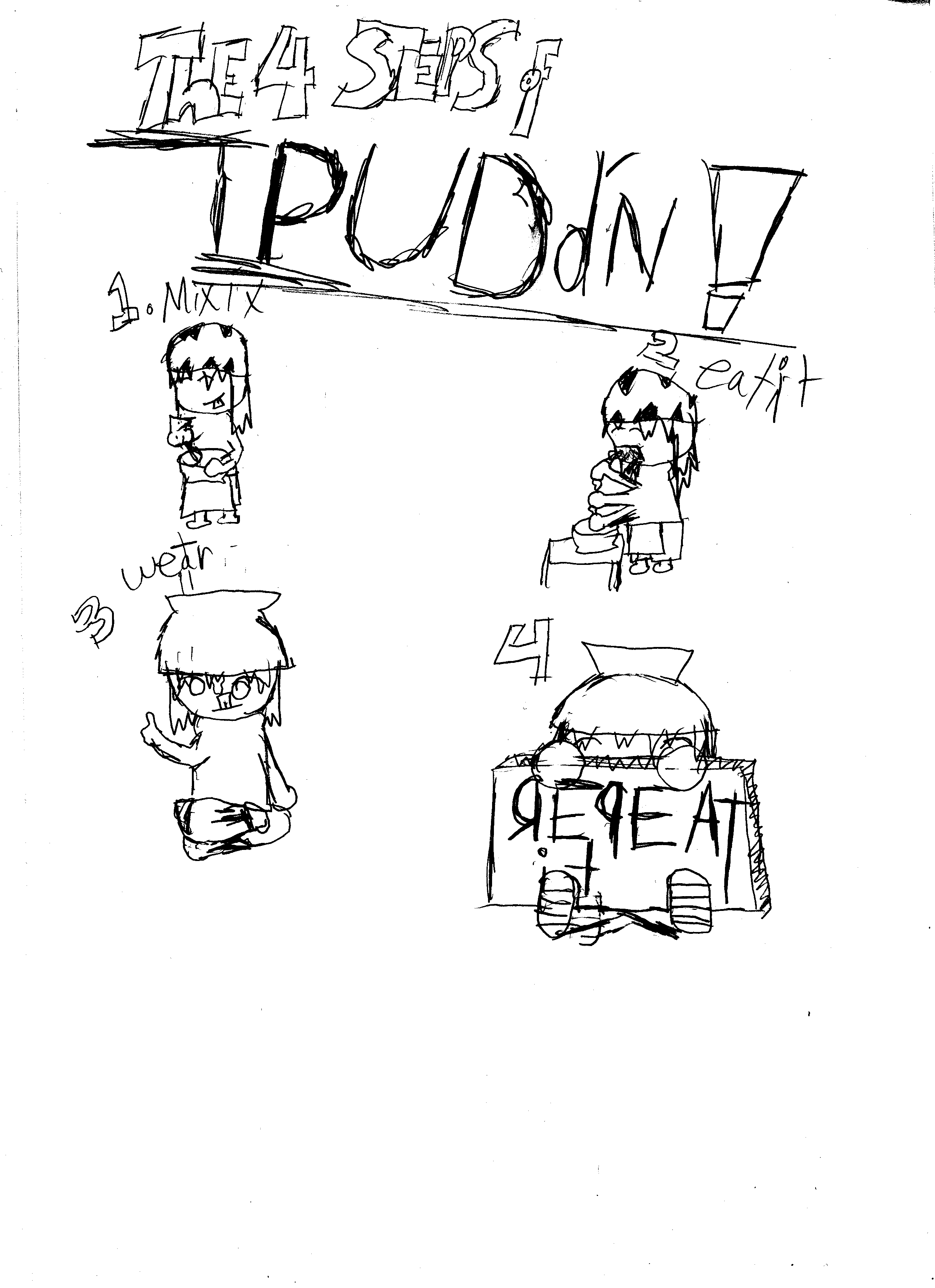 the 4 steps of pudd'n by DJcraZ on DeviantArt