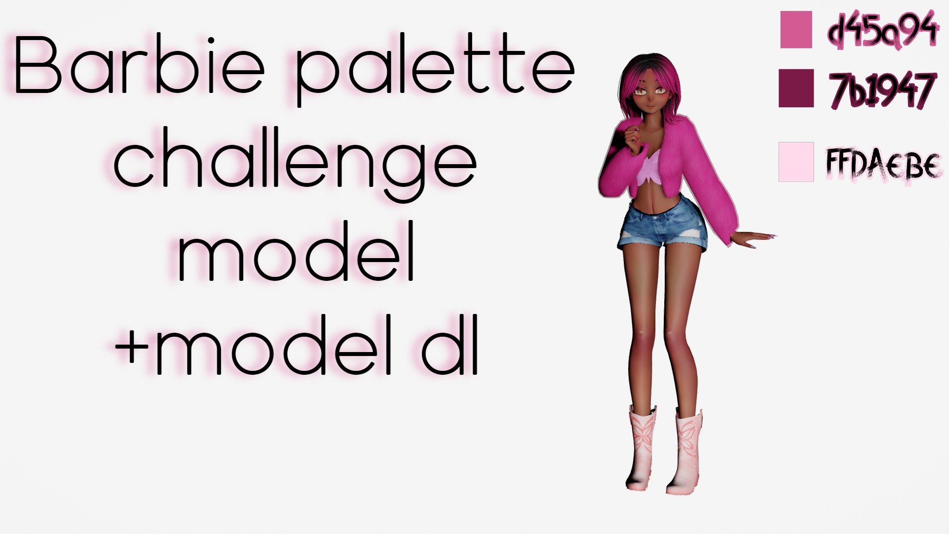 BARBIE Palette Challenge model + download by shaenebell1 on DeviantArt