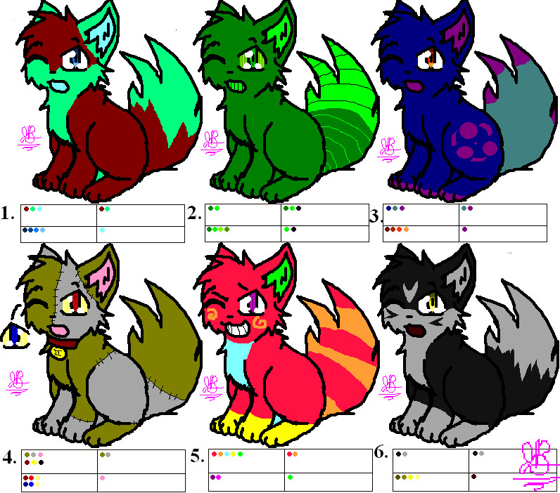 FREE Group Adoptables #2 by BBSMJ on DeviantArt