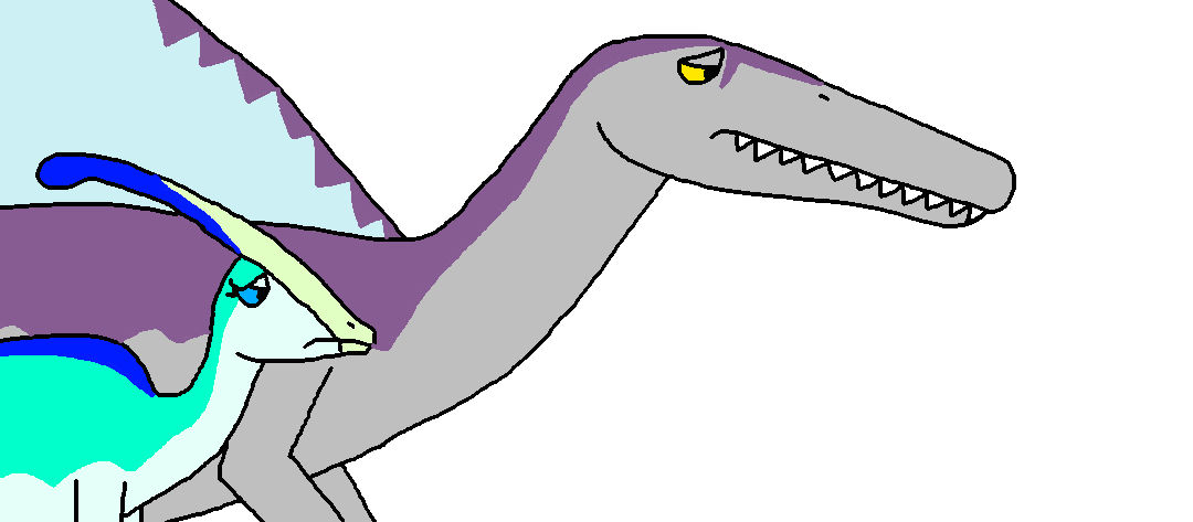 Spiny and Paris Sad by Dinorex50 on DeviantArt