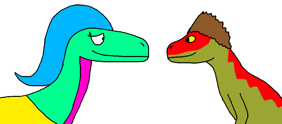 Charlotte and Eno the Dinosapien by Dinorex50 on DeviantArt