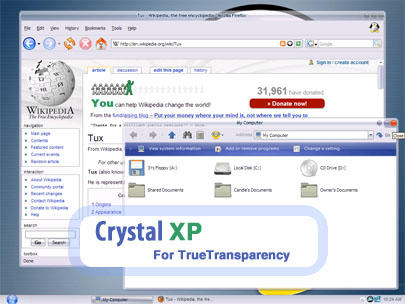 Crystal XP: TrueTransparency by spentoggle on DeviantArt