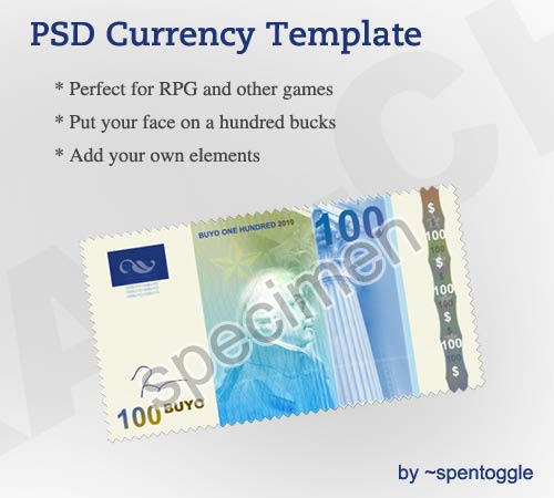 PSD Currency Template by spentoggle on DeviantArt