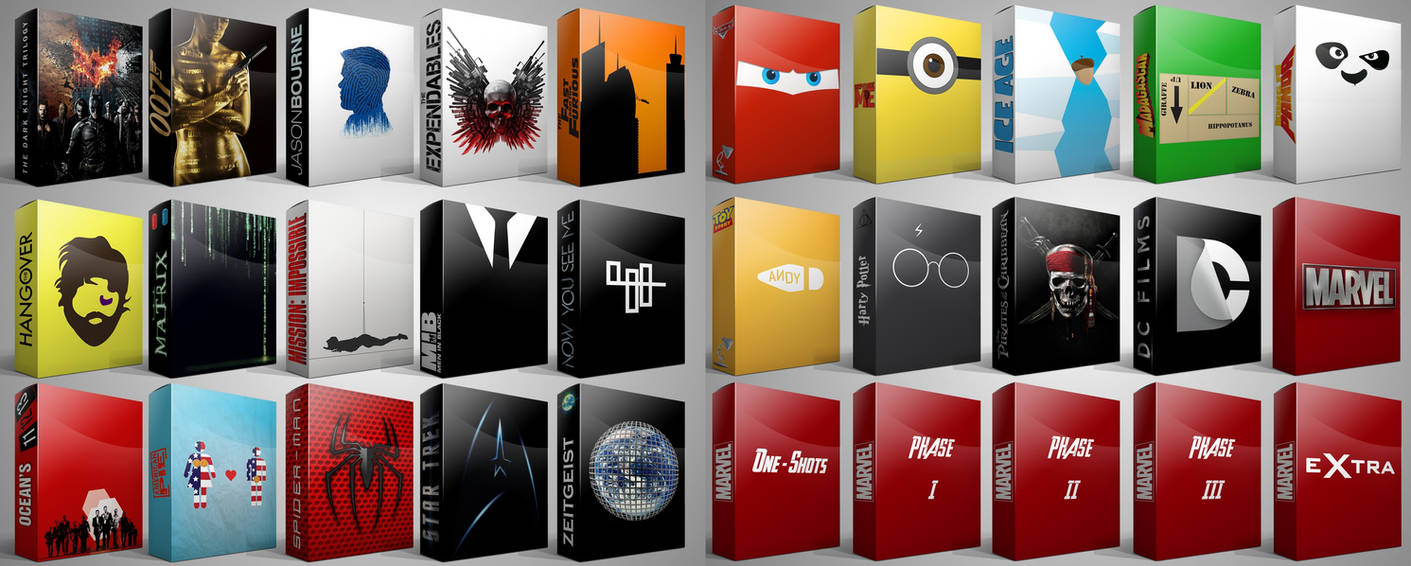Movies Series Box Set Folder Icons by Drac-69 on DeviantArt
