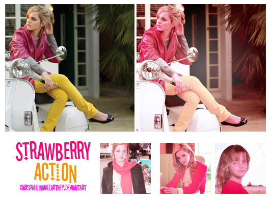 Strawberry Action by xMrsPaulinaMcCartney on DeviantArt